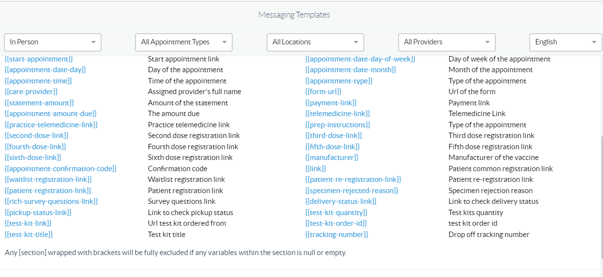 3. You can also reset the template back to default.
