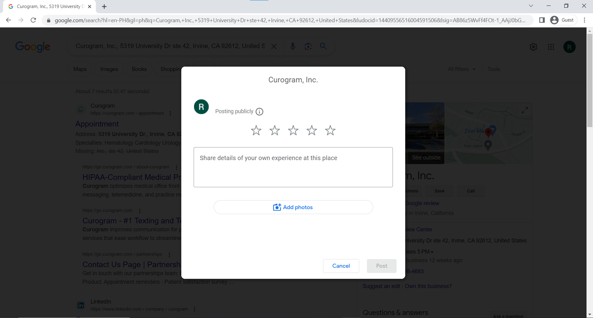 6. Go to settings and click Locations under Practice settings.